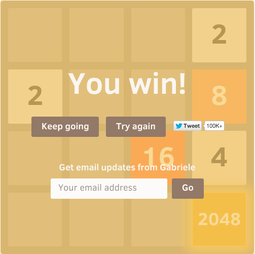 How to win a 2048 at 2048 puzzle game - さわださとしのオススメ情報！